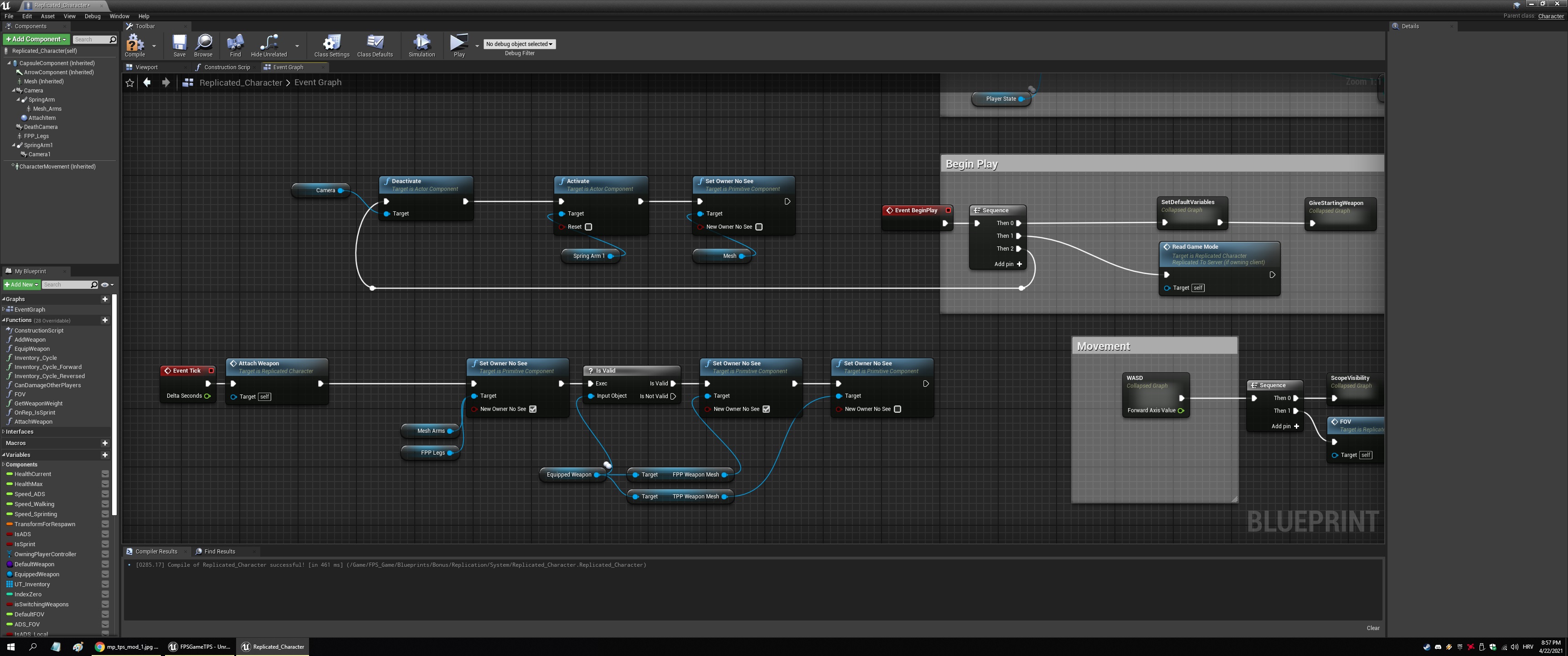 How to mod the multiplayer mode into TPS – FPS Game Starter Kit