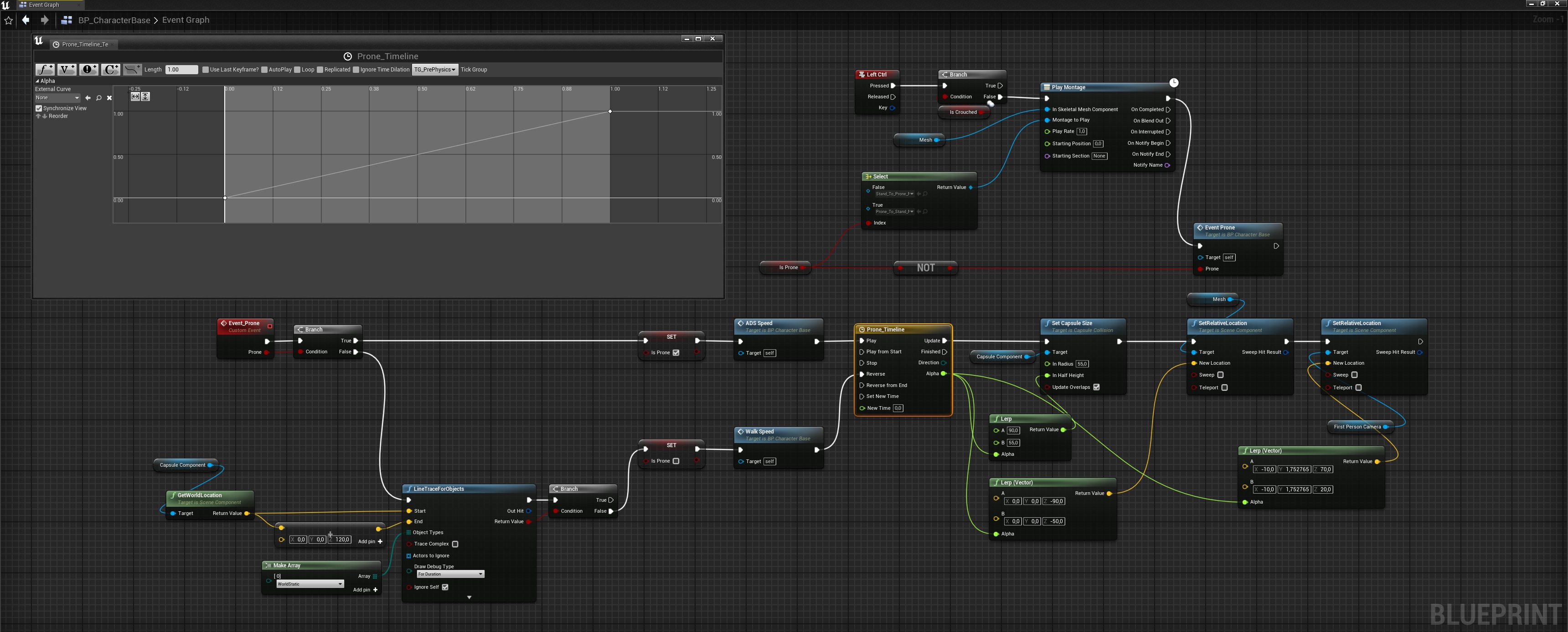 How to add prone – FPS Game Starter Kit
